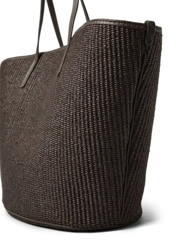 Brunello Cucinelli Woven Tote Bag