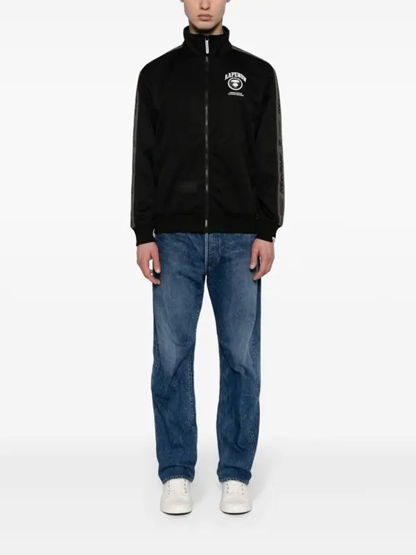 AAPE BY *A BATHING APE Logo-embroidered Zip-up Jacket