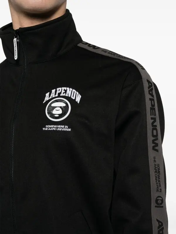 AAPE BY *A BATHING APE Logo-embroidered Zip-up Jacket