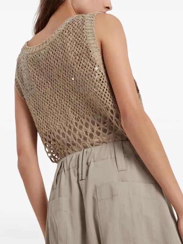 Brunello Cucinelli Drawstring Midi Skirt