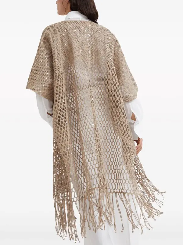 Brunello Cucinelli Macramé Cardigen-coat