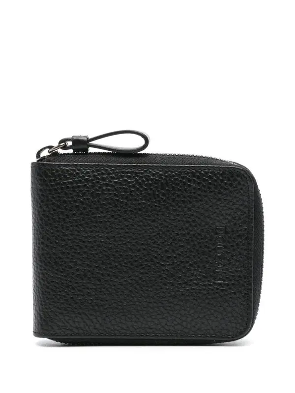 DOUCAL'S Logo-debossed Leather Wallet - Black