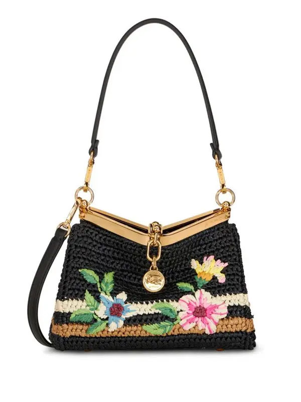 Etro Vela Floral-embroidered Crossbody Bag