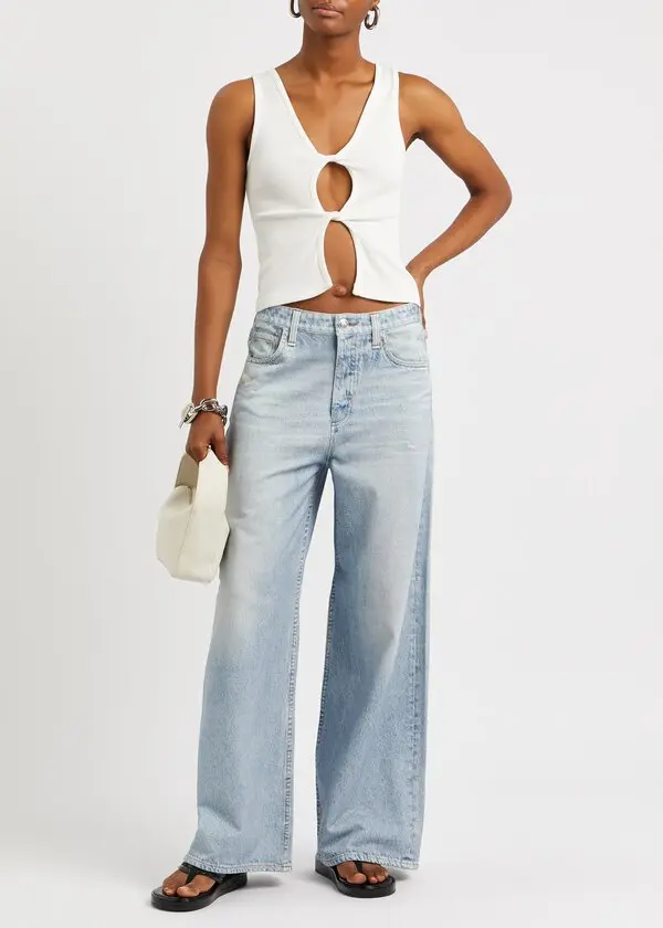 Rag & Bone Miramar Sofie Chambray Trousers