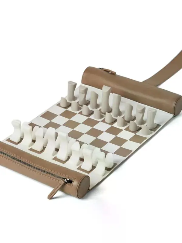 Brunello Cucinelli Two-tone Leather Chess Set