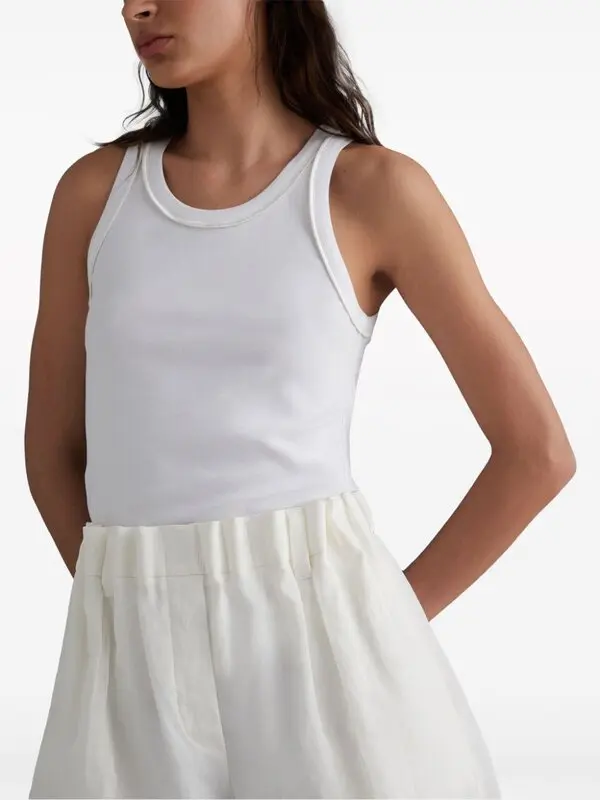 Brunello Cucinelli Elasticated Waist Cotton Shorts - White