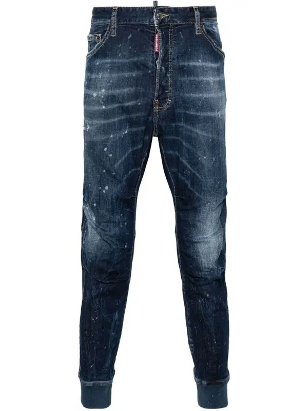 Dsquared2 Distressed Slim-fit Track Jeans