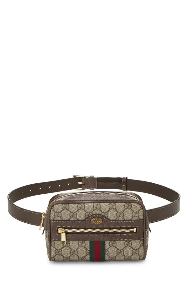 Gucci Original Gg Supreme Ophidia Belt Bag - Brown