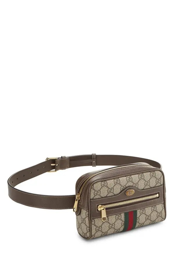 Gucci Original Gg Supreme Ophidia Belt Bag - Brown