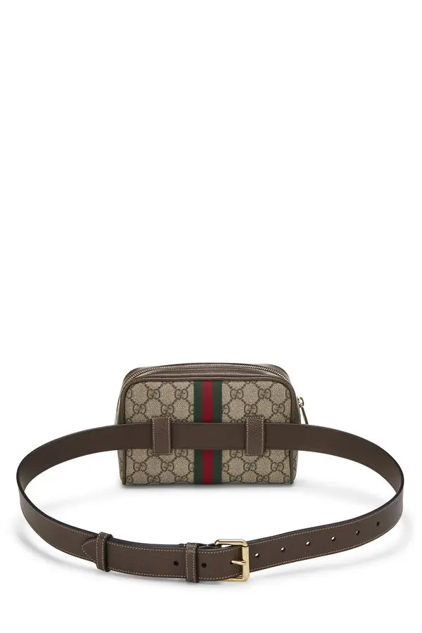 Gucci Original Gg Supreme Ophidia Belt Bag - Brown