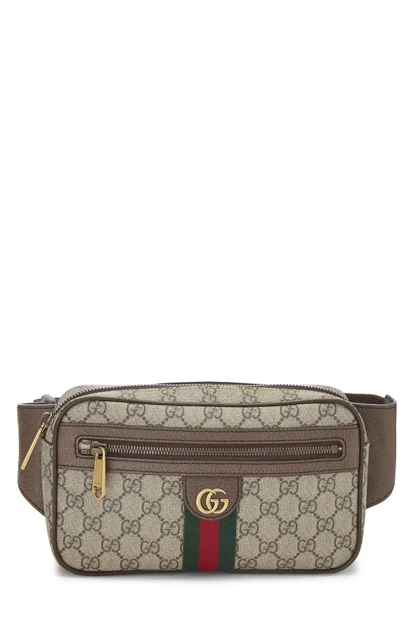 Gucci Original Gg Supreme Ophidia Belt Bag - Brown