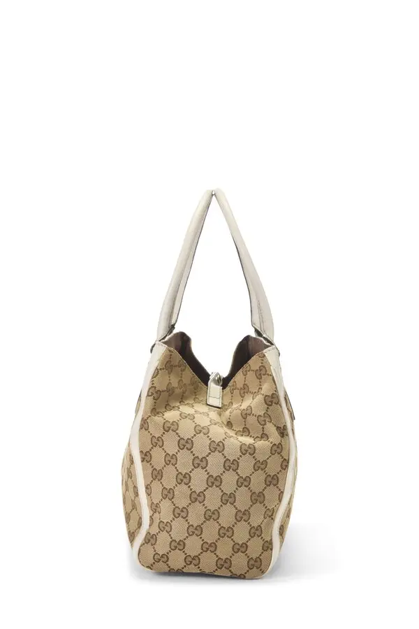 Gucci Original Gg Canvas Trophy Handbag - White