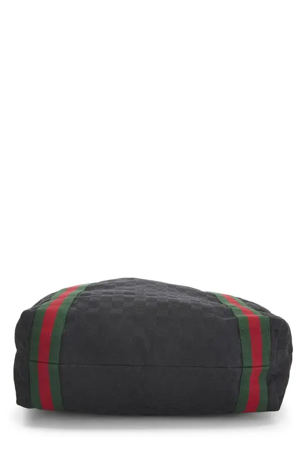 Gucci Original Gg Canvas Flat Web Tote