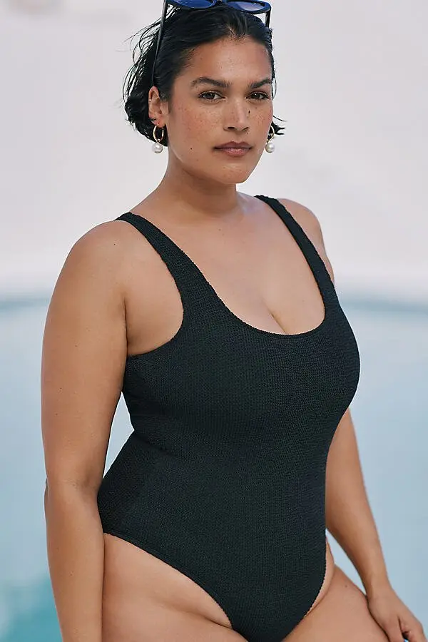 Good American Always Fits Tank One-piece Swimsuit - Black