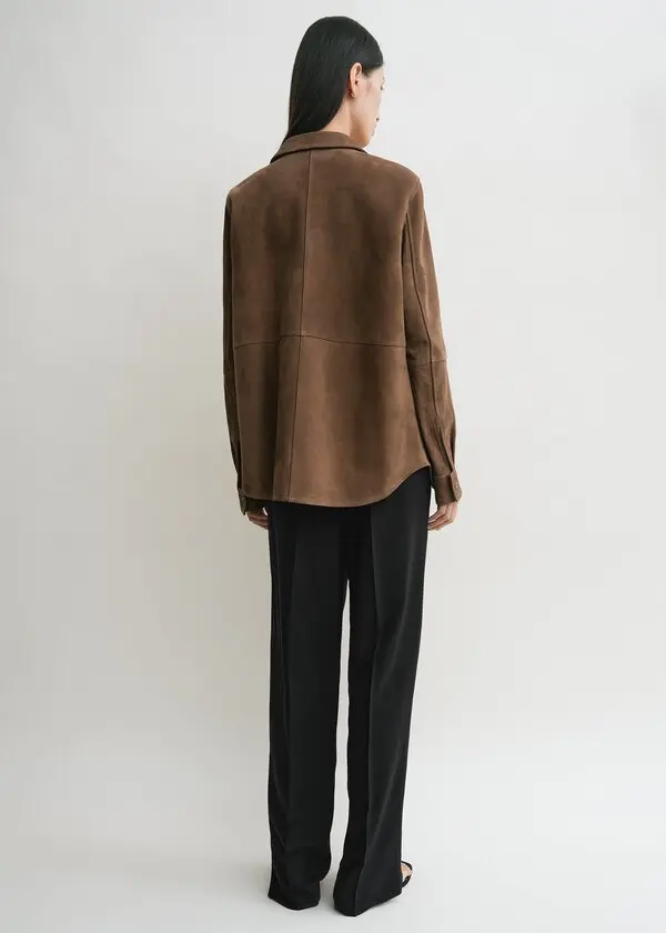 TOTEME Soft Suede Shirt - Brown