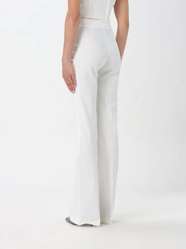 Pinko Tailored Straight Leg Trousers - White