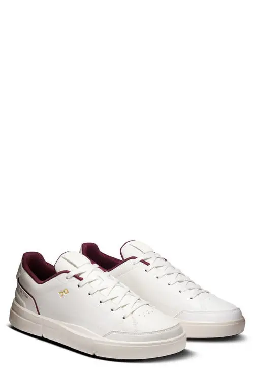 On The Roger Centre Court Sneakers - Ivory/maroon