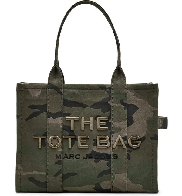 Marc Jacobs Camo Jacquard Large Tote Bag - Camo Multi
