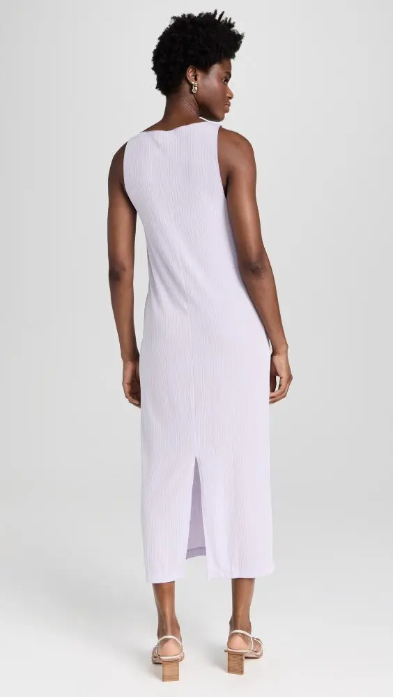 Madewell Vaquita Rib Knit Sleeveless Maxi Dress In Whisper Violet - 70% Off  | Editorialist
