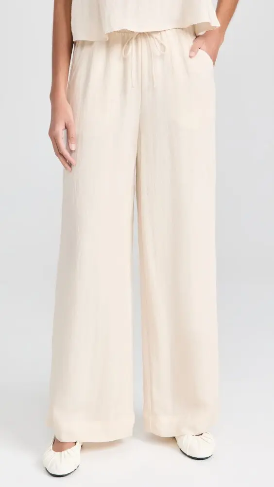 Z Supply Soleil Pants Wide Leg - Sandstone