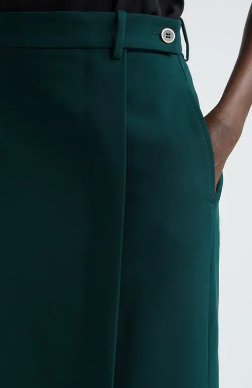 St. John Stretch Cady Midi Skirt