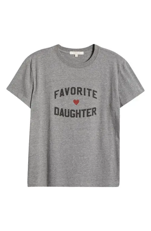 FAVORITE DAUGHTER Graphic T-shirt - Heather Grey