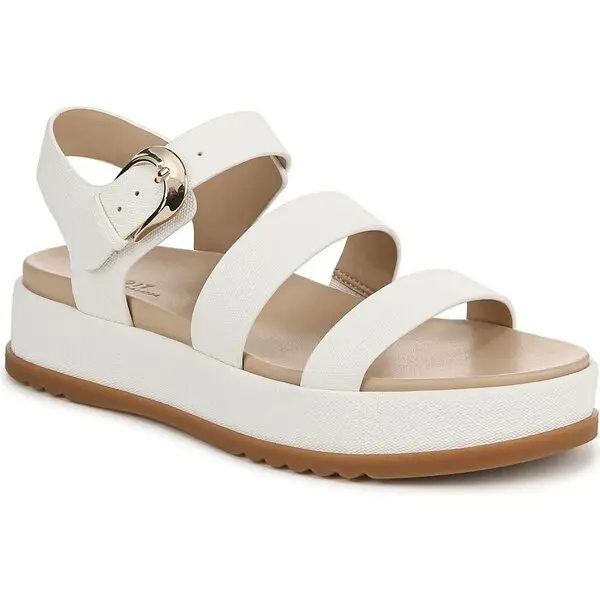 27 EDIT NATURALIZER Zizi Platform Sandal - White