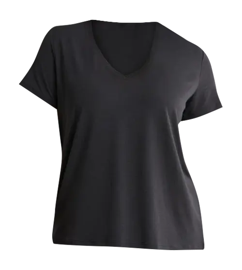 Zella Breathe Active V-neck Tee - Black