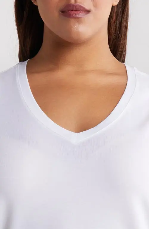 Zella Breathe Active V-neck Tee - White