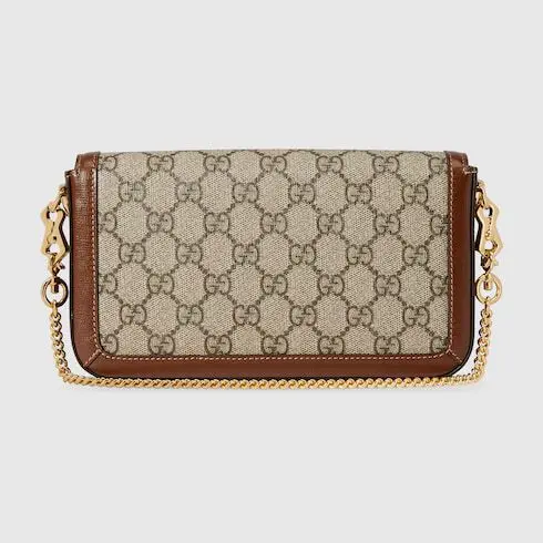 Gucci Horsebit 1955 Mini Bag Gg Canvas - Beige And Ebony Supreme