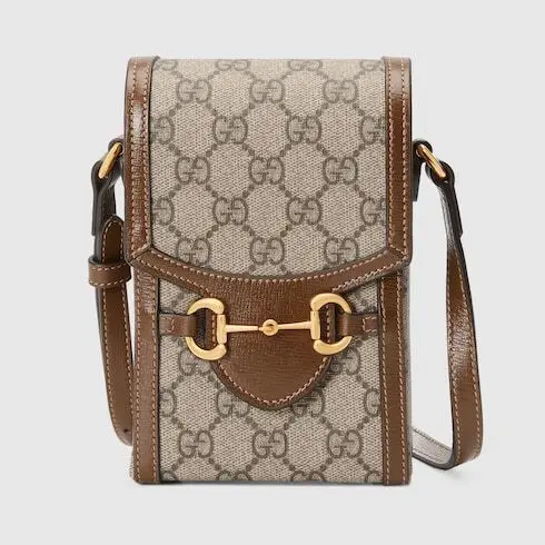 Gucci Horsebit 1955 Mini Bag Gg Canvas