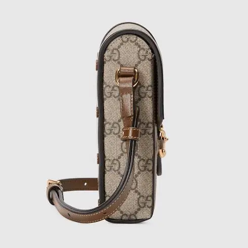 Gucci Horsebit 1955 Mini Bag Gg Canvas