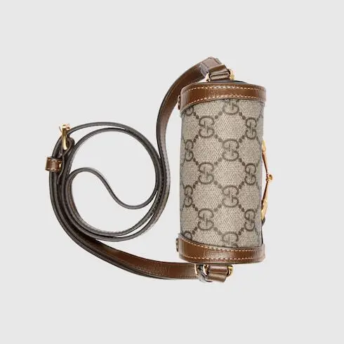 Gucci Horsebit 1955 Mini Bag Gg Canvas
