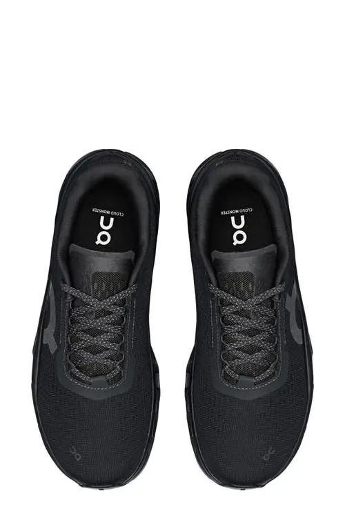 On Cloudmonster Running Shoe - Black/black