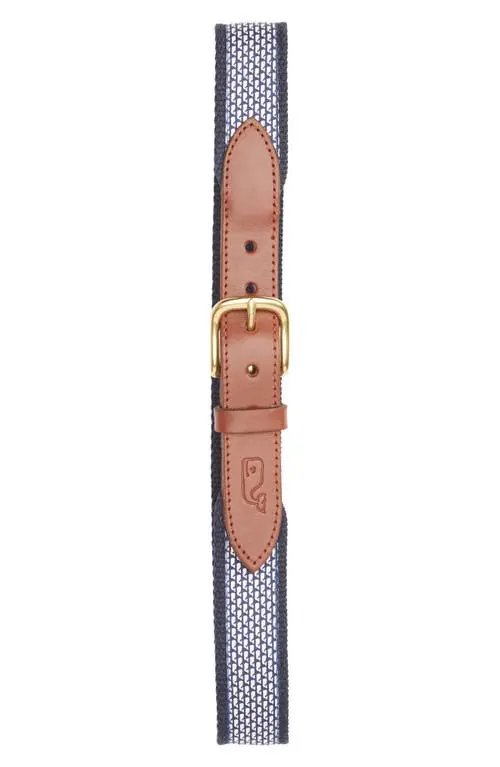 Vineyard Vines Whale Classic Belt - Nautical Navy