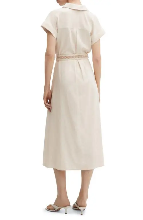 Mango Belted Shirt Dress
