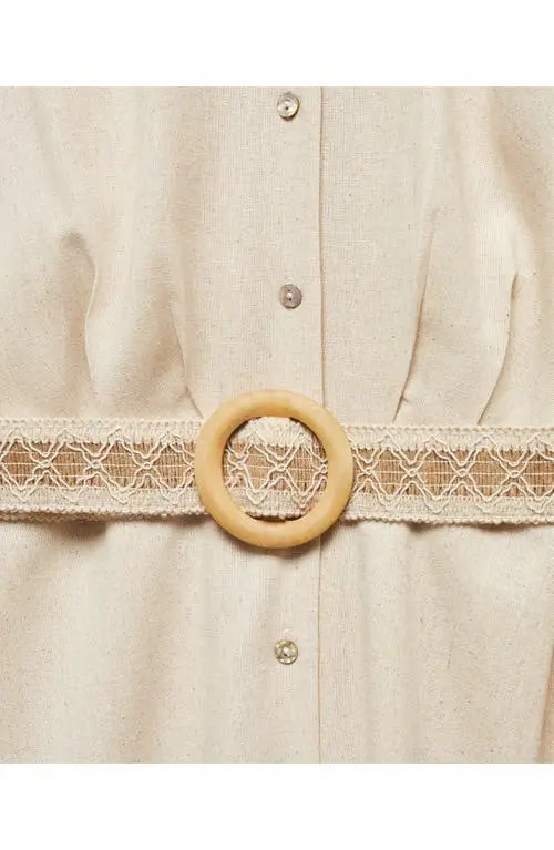 Mango Belted Shirt Dress