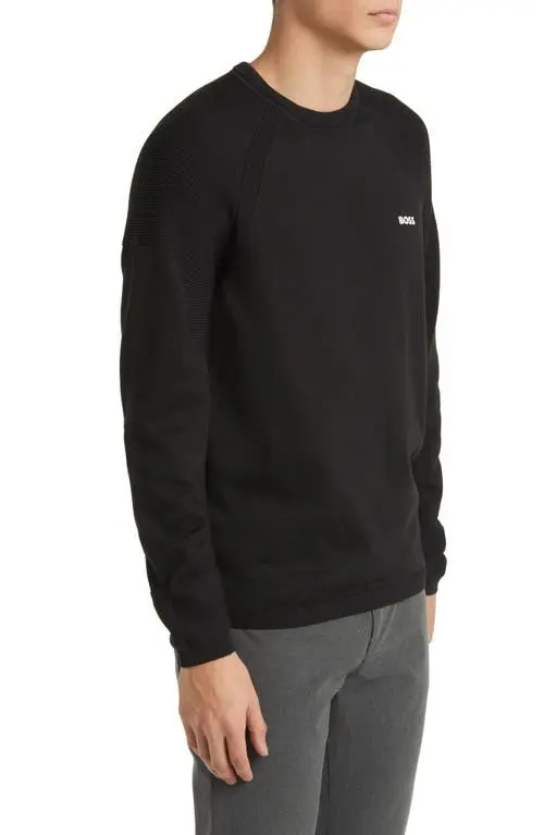 BOSS Perform-x Crewneck Sweater - Black