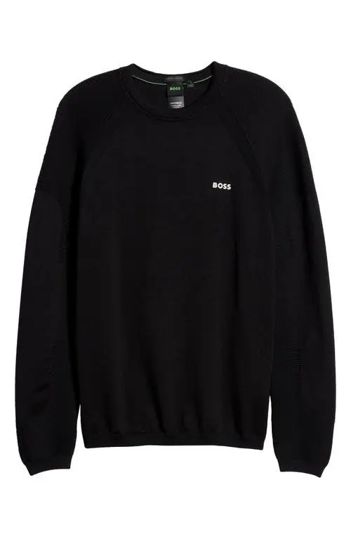 BOSS Perform-x Crewneck Sweater - Black