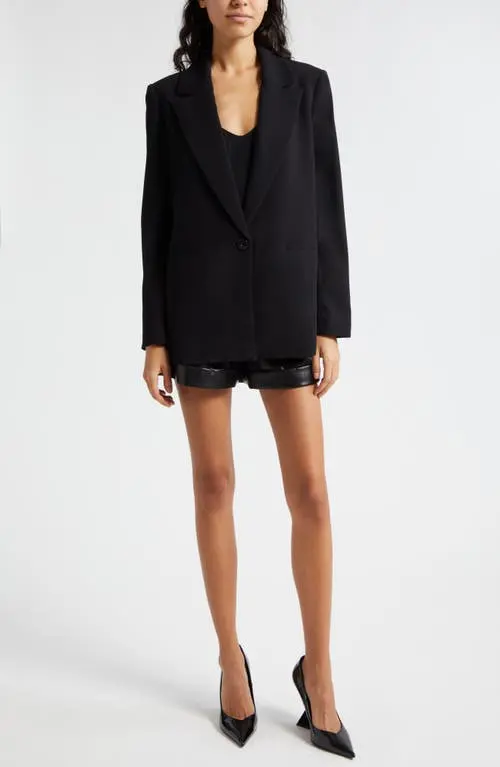 Alice + Olivia Denny Notched Collar Blazer - Black