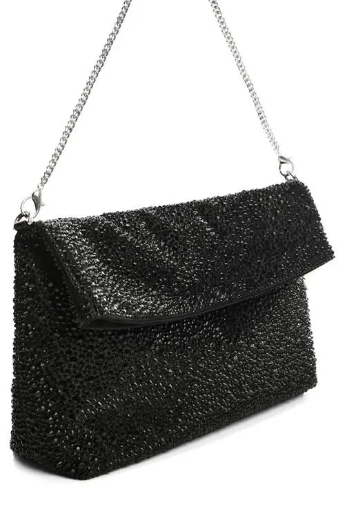 Mango Crystal Chain Strap Handbag