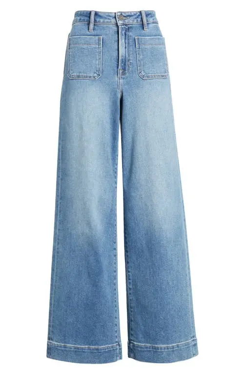 HIDDEN JEANS Patch Pocket Wide-leg Jeans