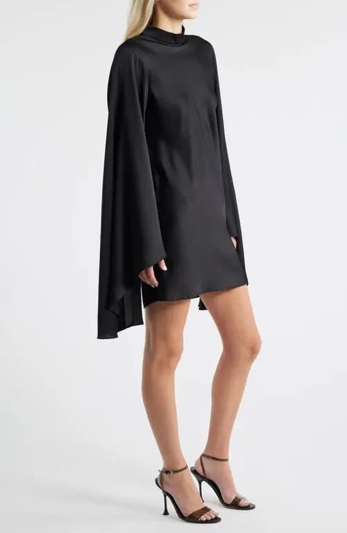 Topshop Long Bell Sleeve Mini Dress In Black - 40% Off | Editorialist