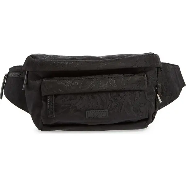 Versace Barocco Jacquard Belt Bag - Black Ruthenium