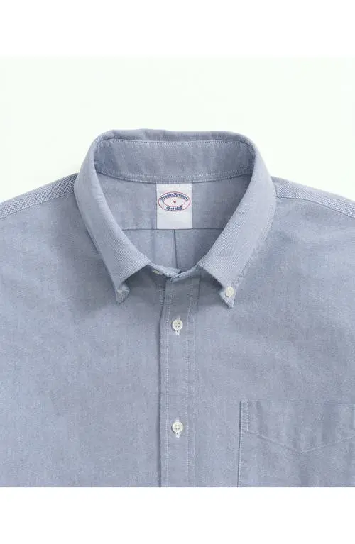 Brooks Brothers Oxford Cotton Button-down Shirt - Solidblue
