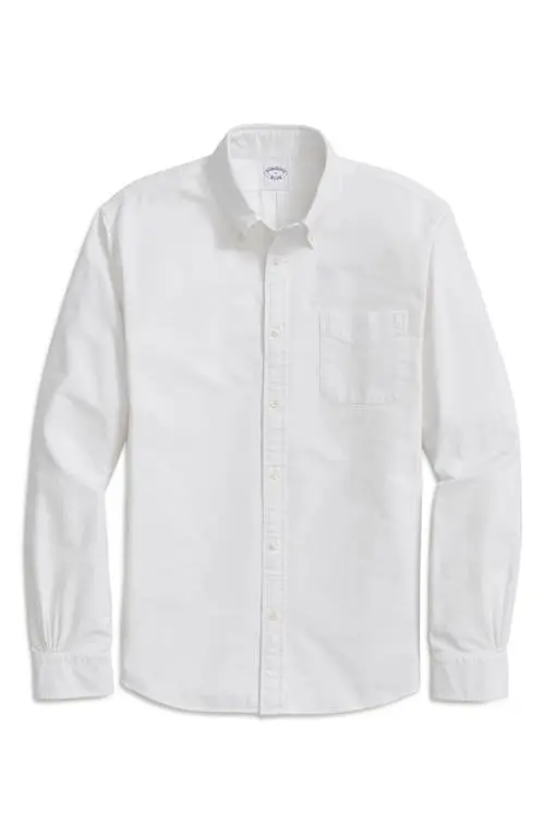 Brooks Brothers Oxford Cotton Button-down Shirt - Solidwhite