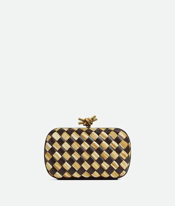 BOTTEGA  VENETA Crystal Knot Minaudière - Fondant/natural