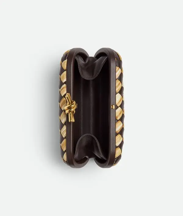 BOTTEGA  VENETA Crystal Knot Minaudière - Fondant/natural