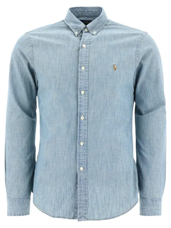 Ralph Lauren Pony Denim Shirt - Light Blue