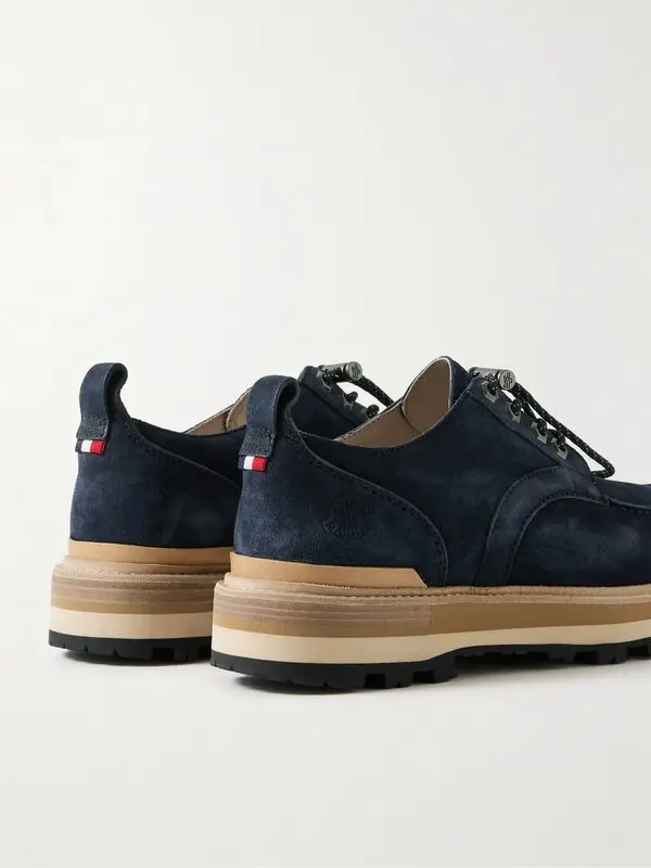 Moncler Peka City Suede Derby Shoes